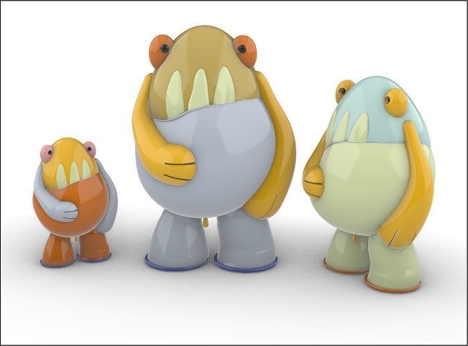 Egg Monster 3D model | CGTrader