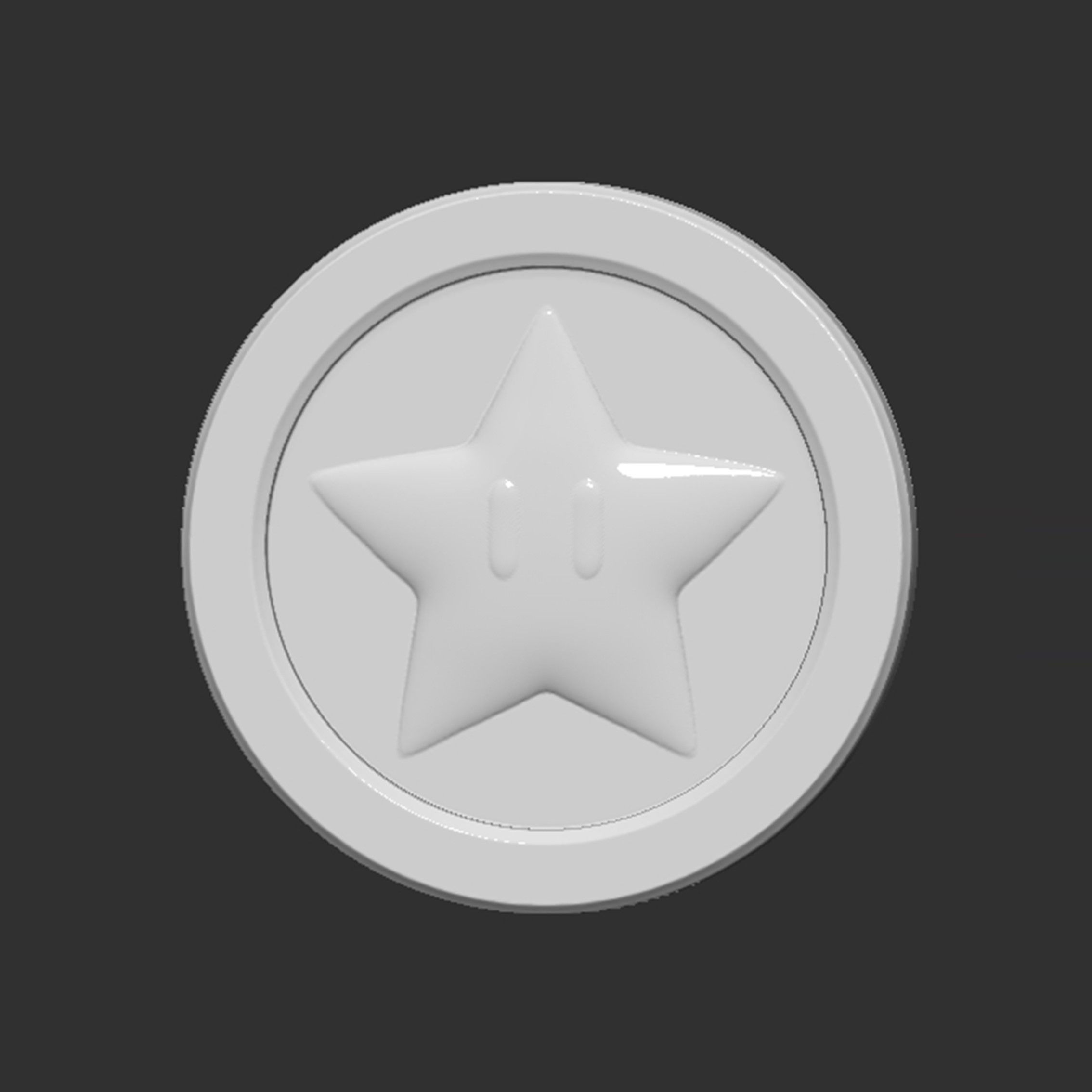 Mario Coin Star 3D model 3D printable | CGTrader