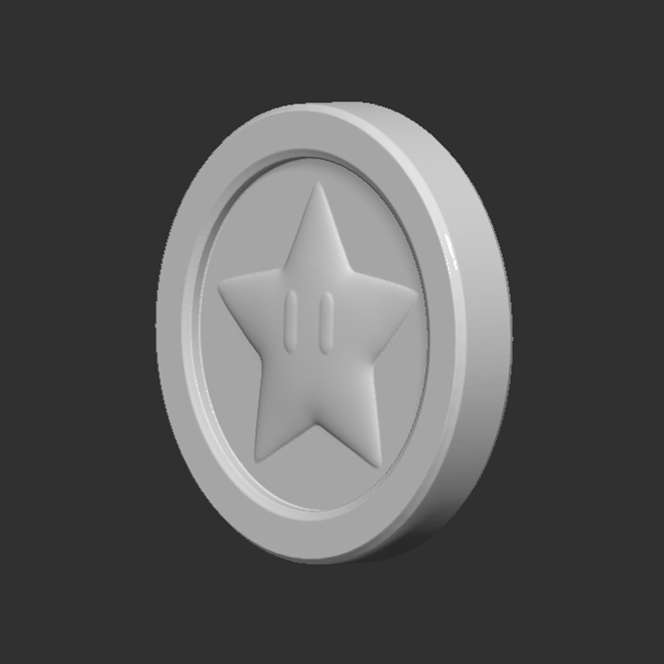 Mario Coin Star 3D model 3D printable | CGTrader
