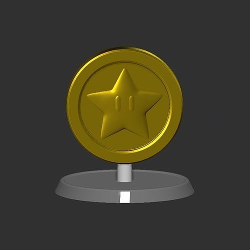 Mario Coin Star Based 3D model 3D printable | CGTrader