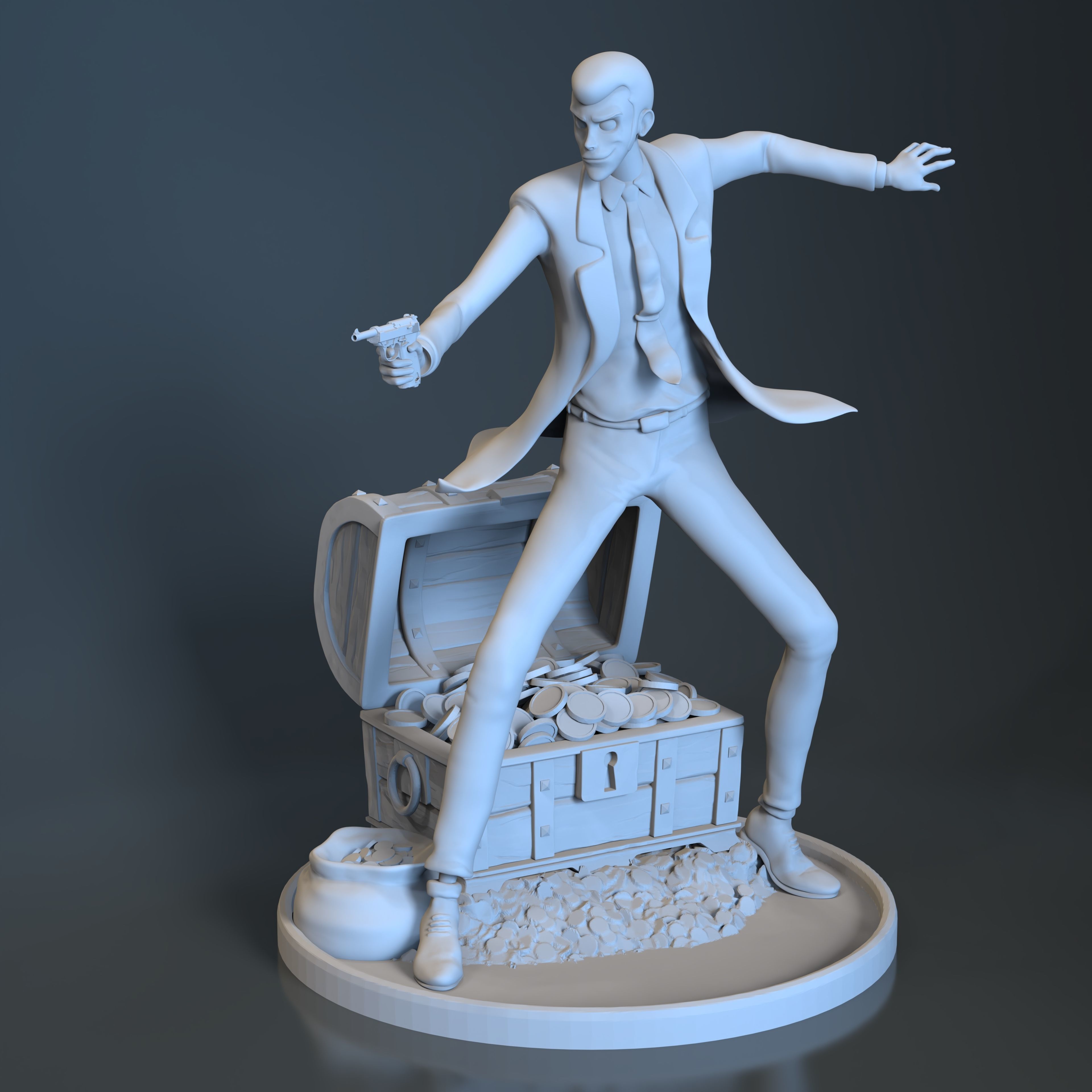 Lupin III 3D model 3D printable | CGTrader
