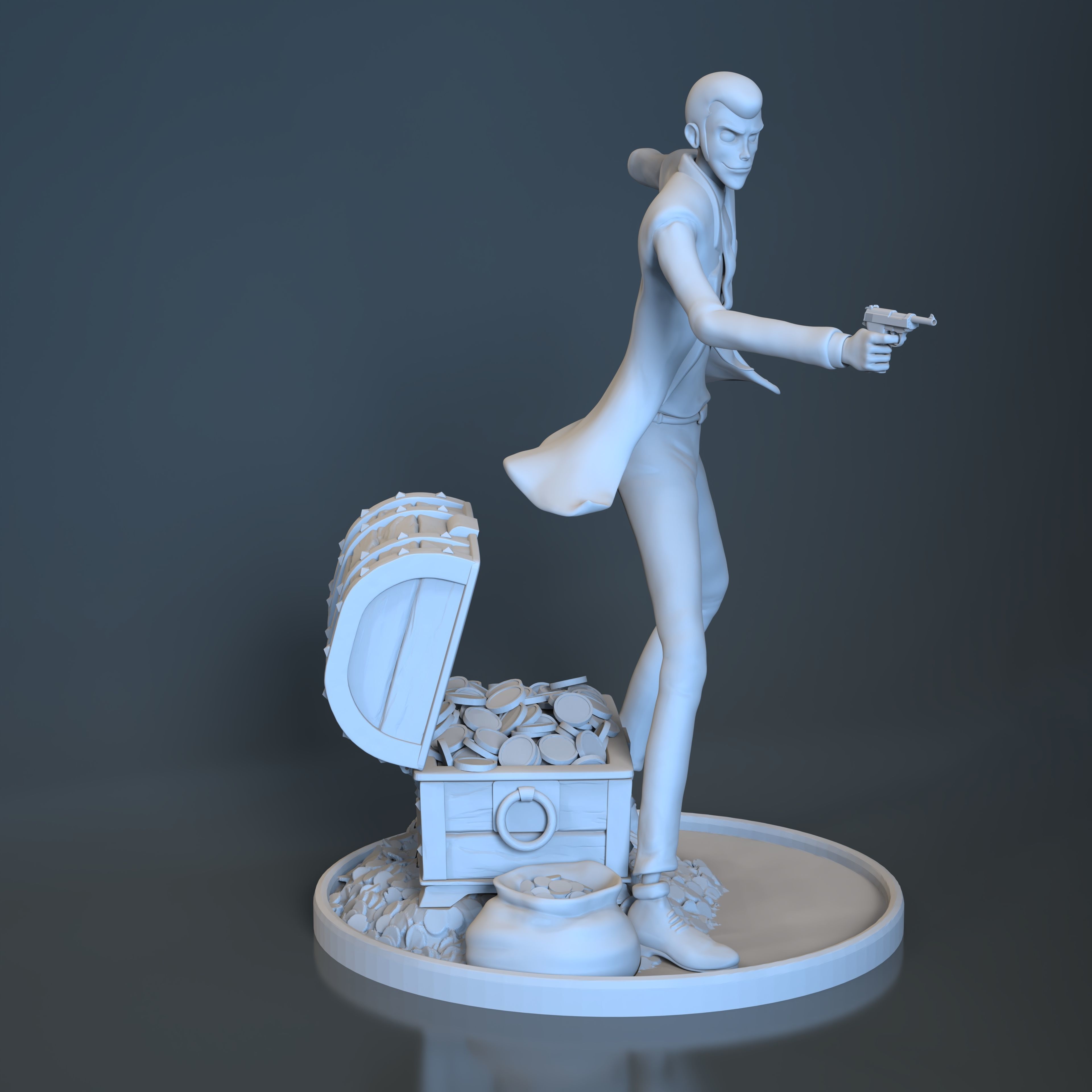 Lupin III 3D model 3D printable | CGTrader