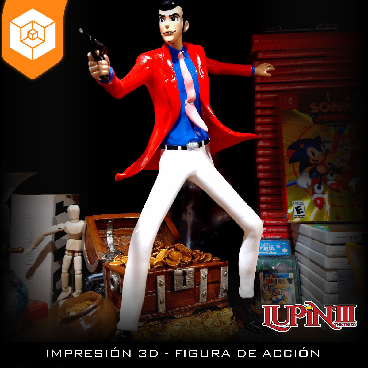 Lupin III 3D model 3D printable | CGTrader