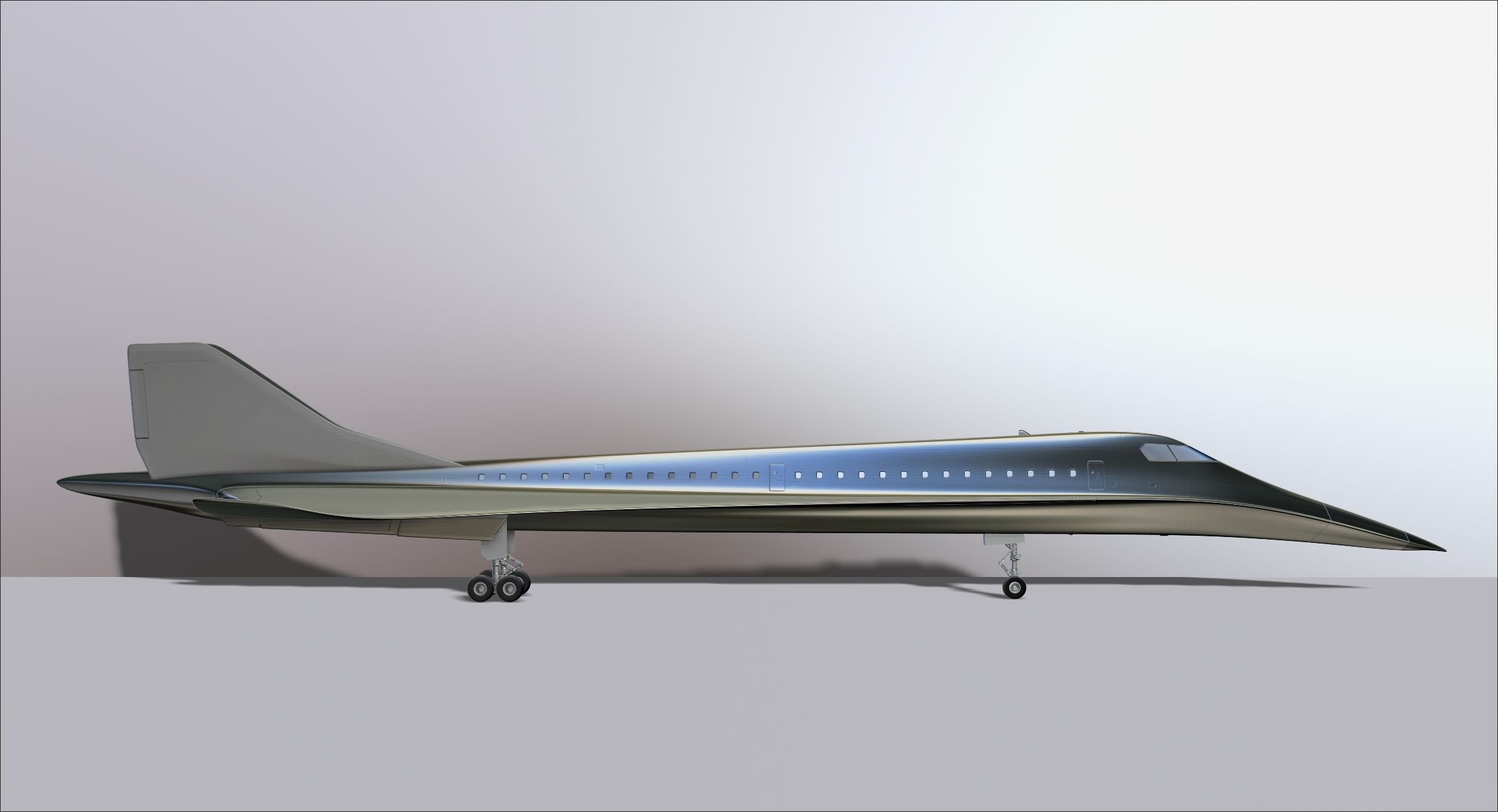 Concorde Prototype Aircraft Future File STL for 3D Printing 3D model 3D ...