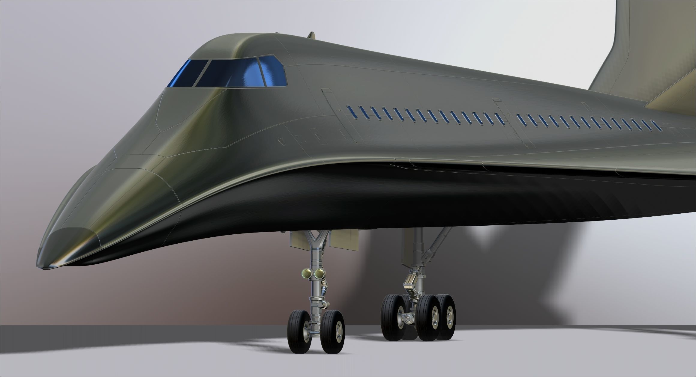 Concorde Prototype Aircraft Future File STL for 3D Printing 3D model 3D ...