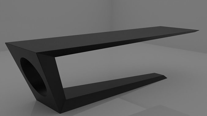3D model Modern geometric Desk 02 VR / AR / low-poly | CGTrader