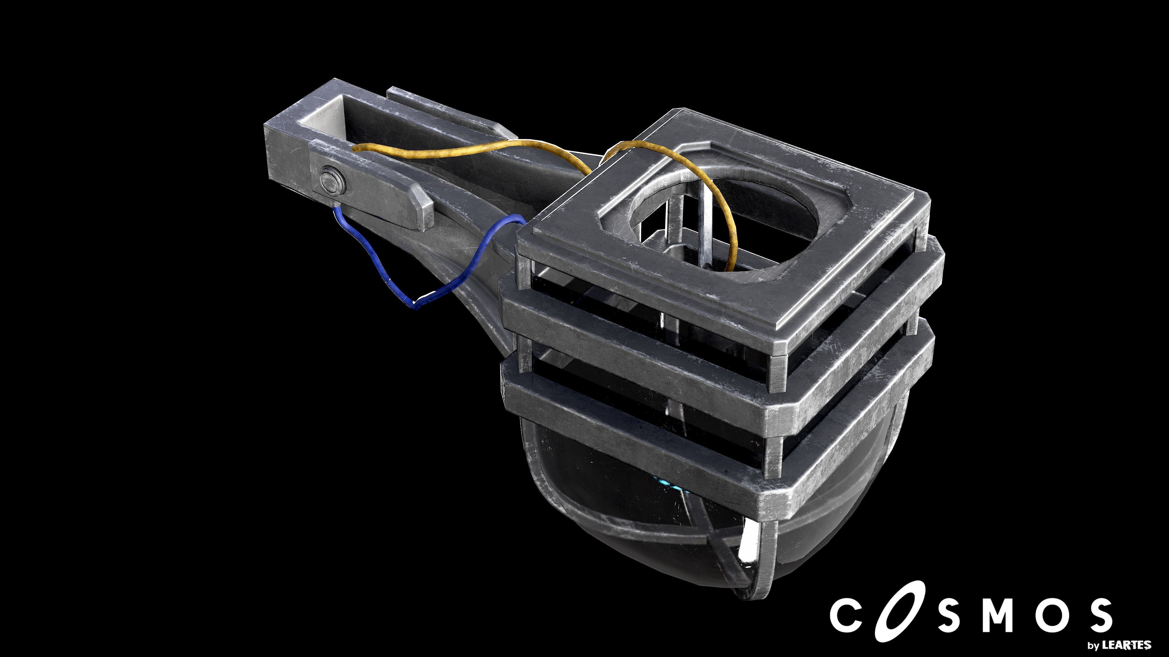 3D model Cyberpunk Wall Light - 4 VR / AR / low-poly | CGTrader