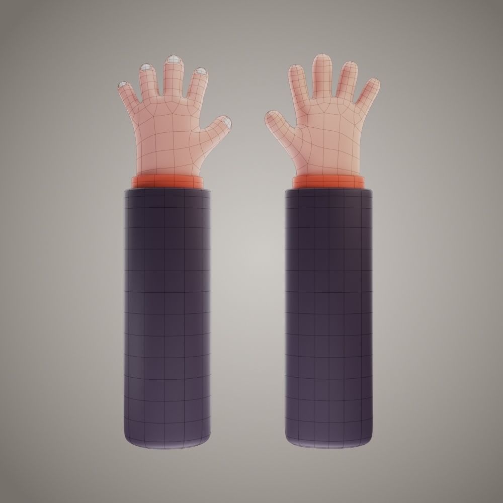 Stylized hand 3D model | CGTrader