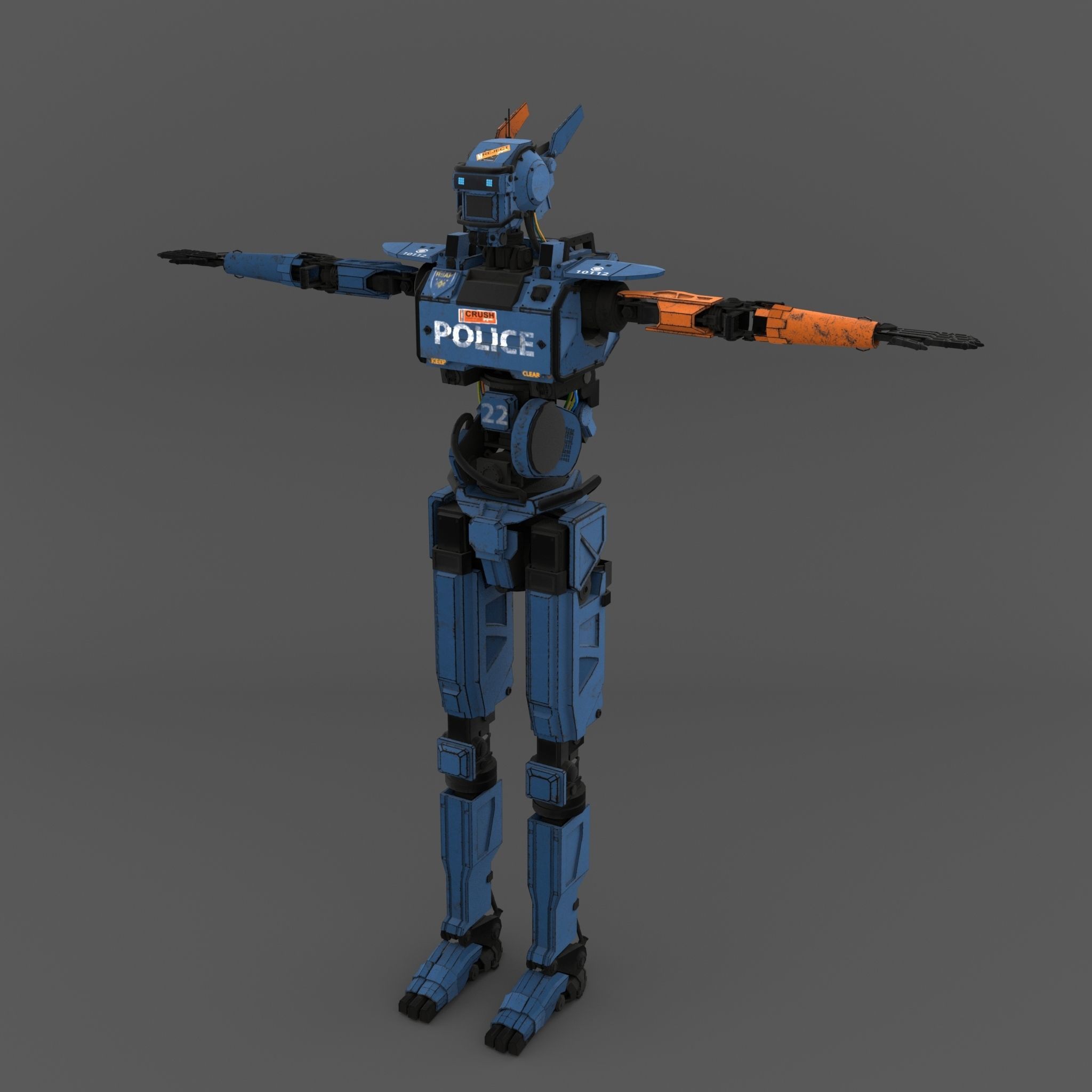 Chappie Textured 3D model | CGTrader