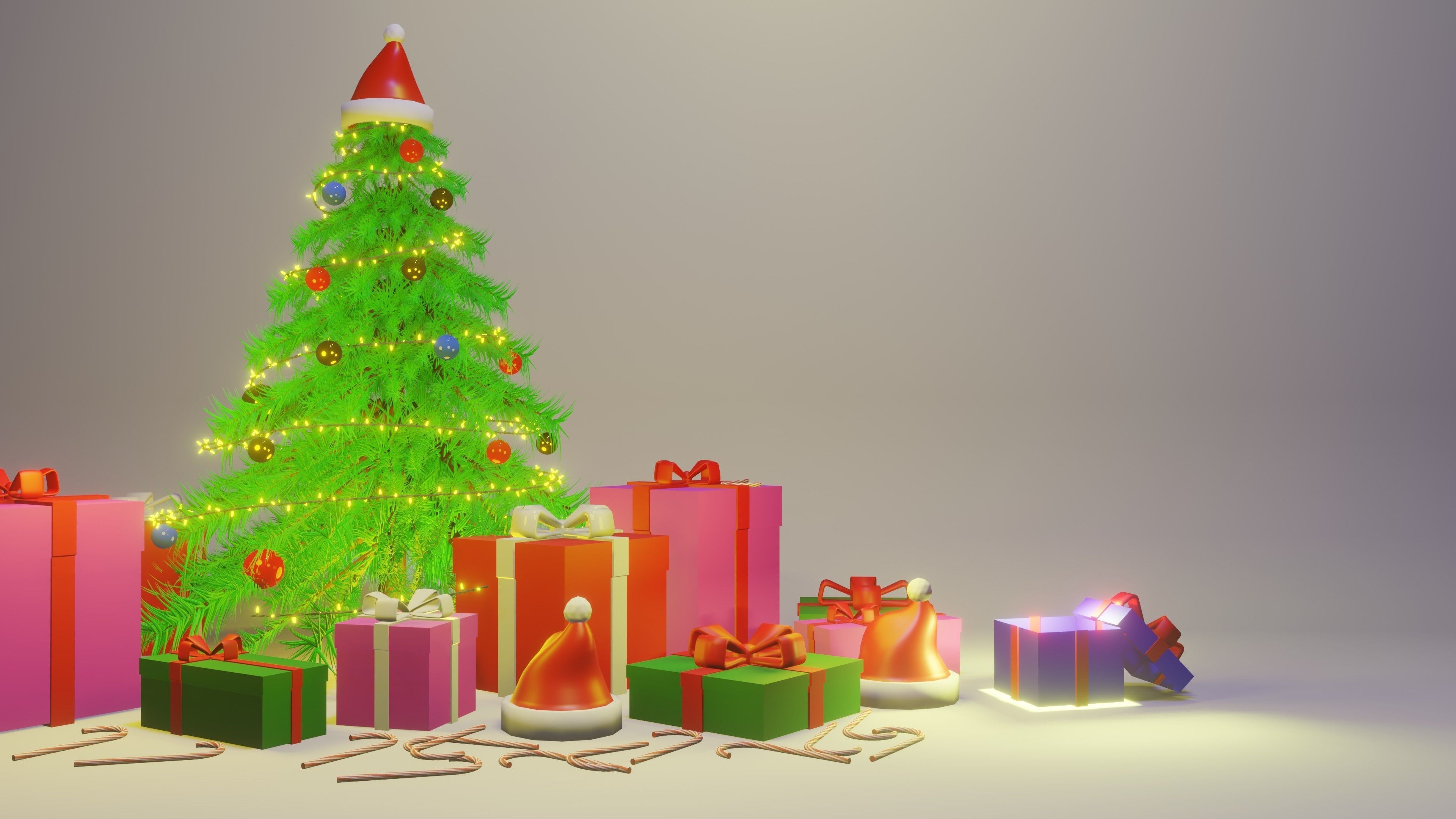 3D christmas scene pack objects 3D model | CGTrader