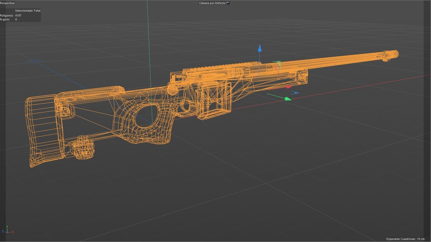3D model AWM Sniper Rifle Low-poly 3D model VR / AR / low-poly | CGTrader