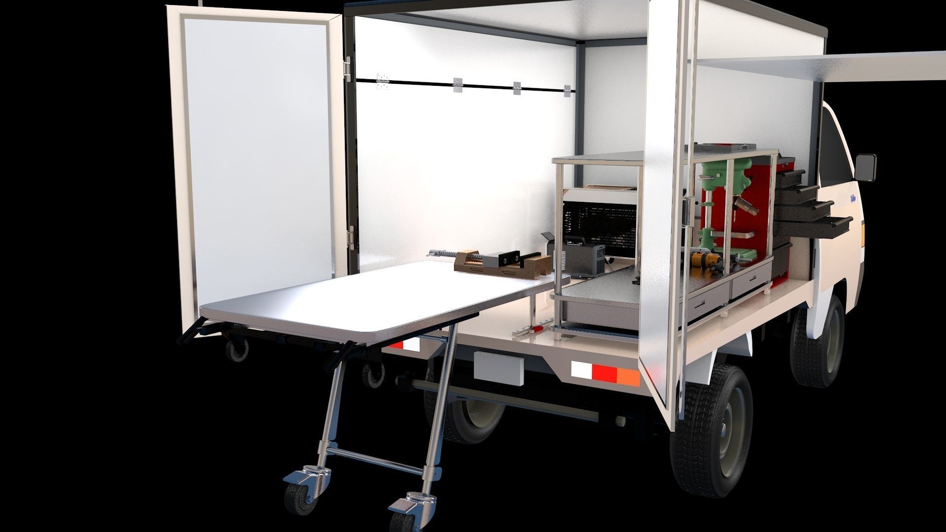 labo with toolkits 3D model animated | CGTrader