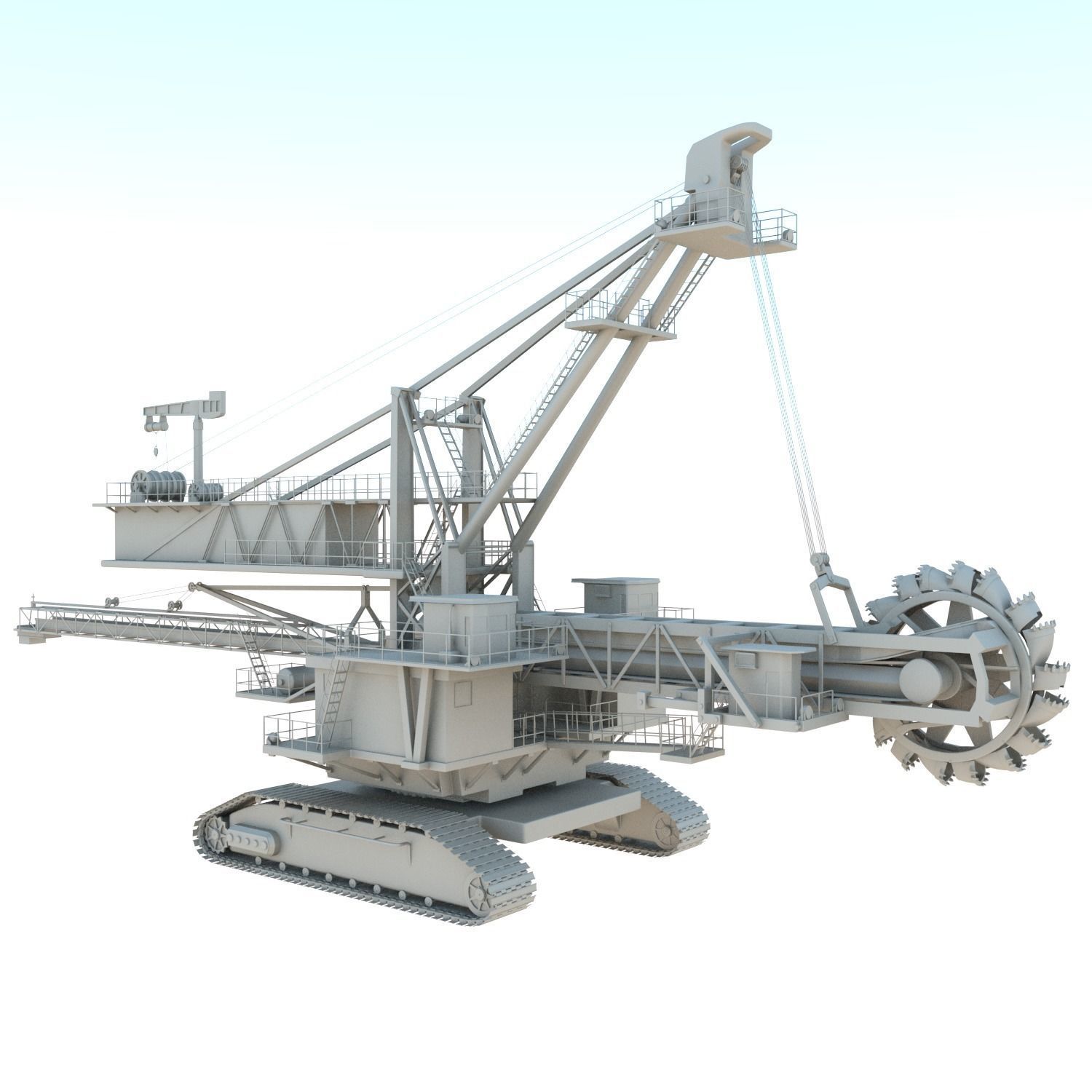 Bucket Wheel Excavator 3D model | CGTrader