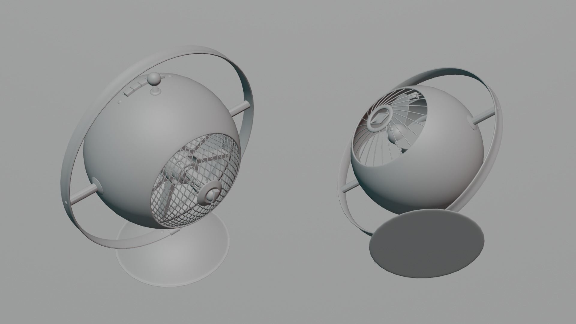 Desk fan pack 3D model | CGTrader