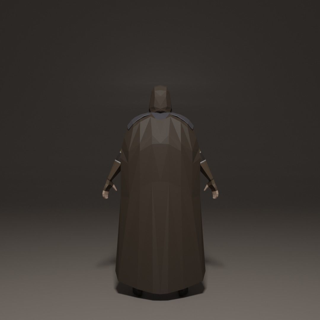 4 low poly characters from the Middle Ages free 3D model | CGTrader