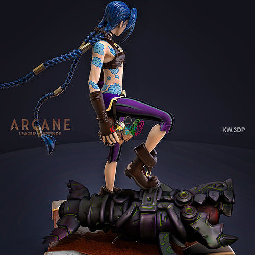 Arcane Jinx 3D model 3D printable | CGTrader