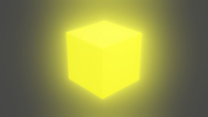 Yellow Cube free VR / AR / low-poly 3D model | CGTrader