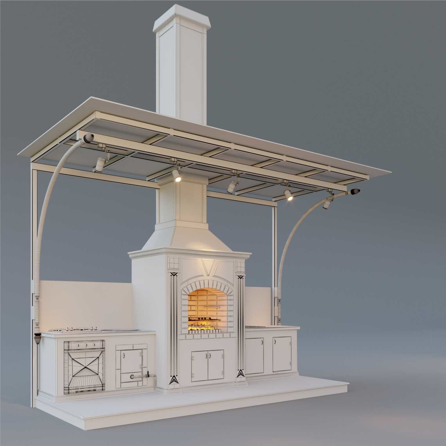 barbeque and grill 3D model | CGTrader