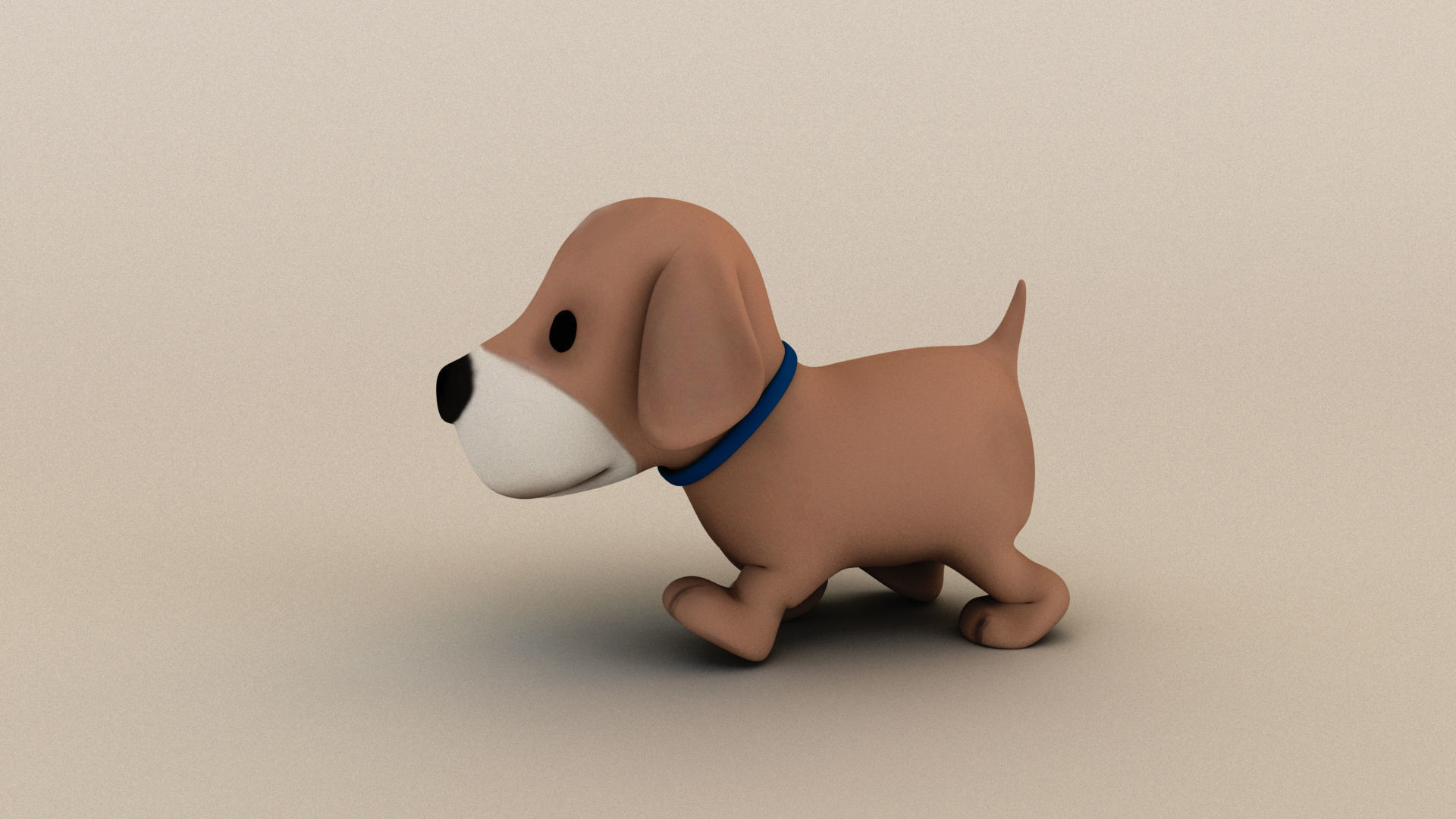 3D model cartoon dog rig and animate VR / AR / low-poly | CGTrader