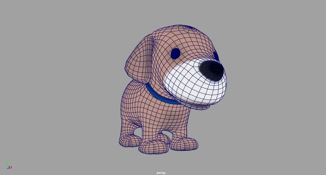 3D model cartoon dog rig and animate VR / AR / low-poly | CGTrader