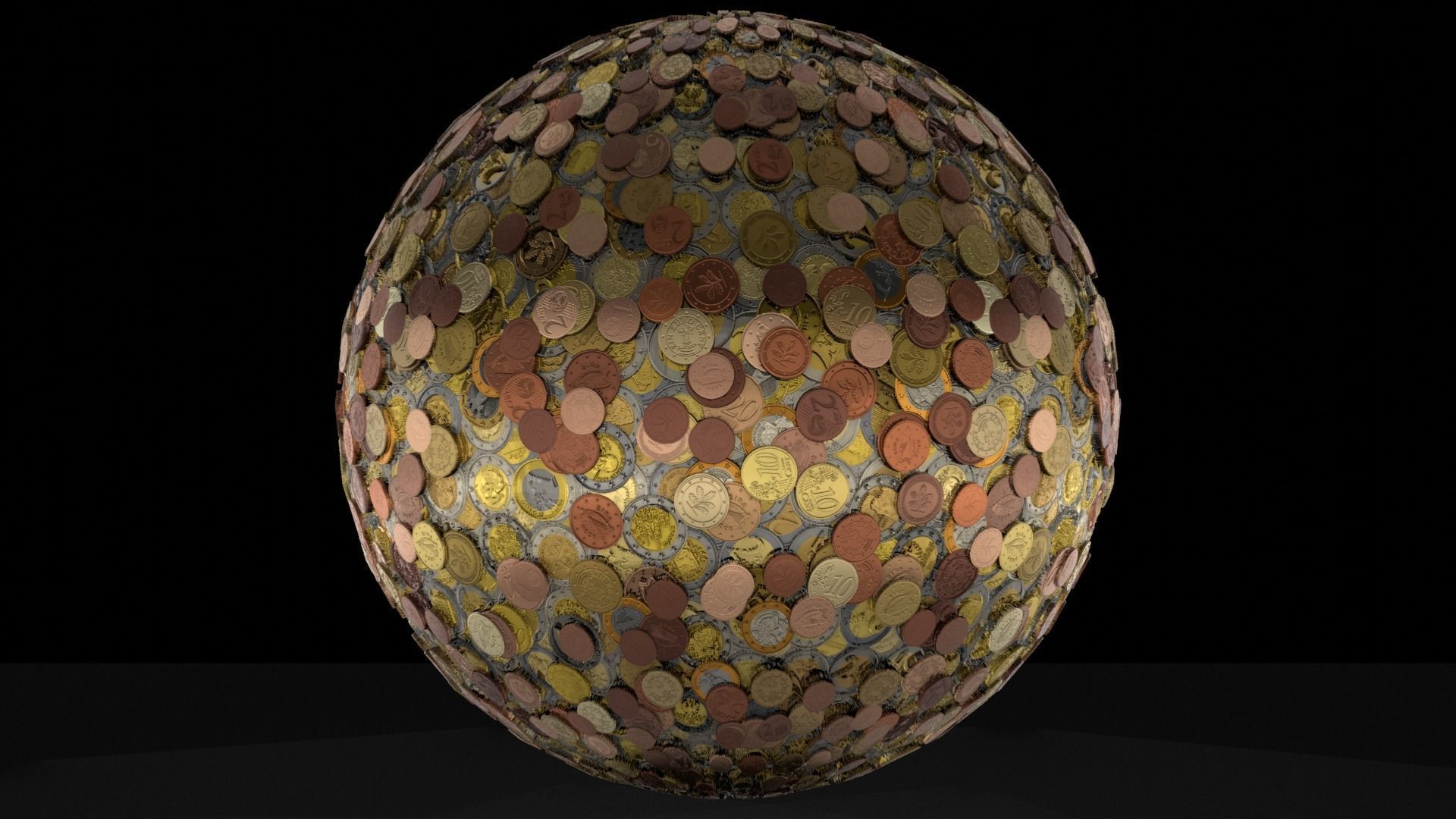 Modern Euro Coins Texture Material Texture | CGTrader