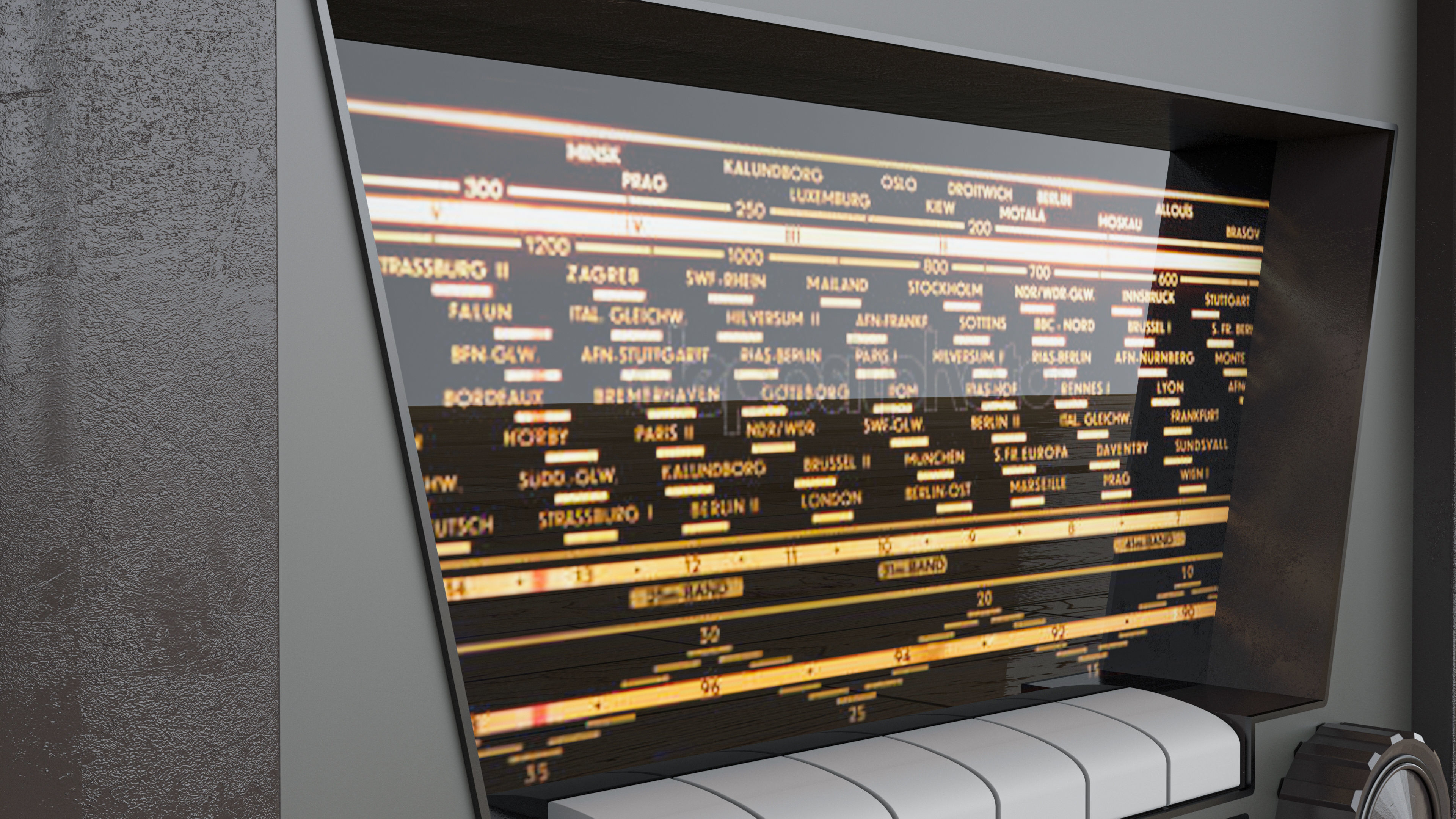 3D model Vintage TRT Radio Device - 3D model Game Ready Low Poly VR ...