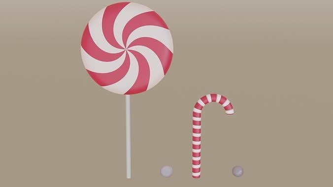 Peppermint candy 3D model | CGTrader