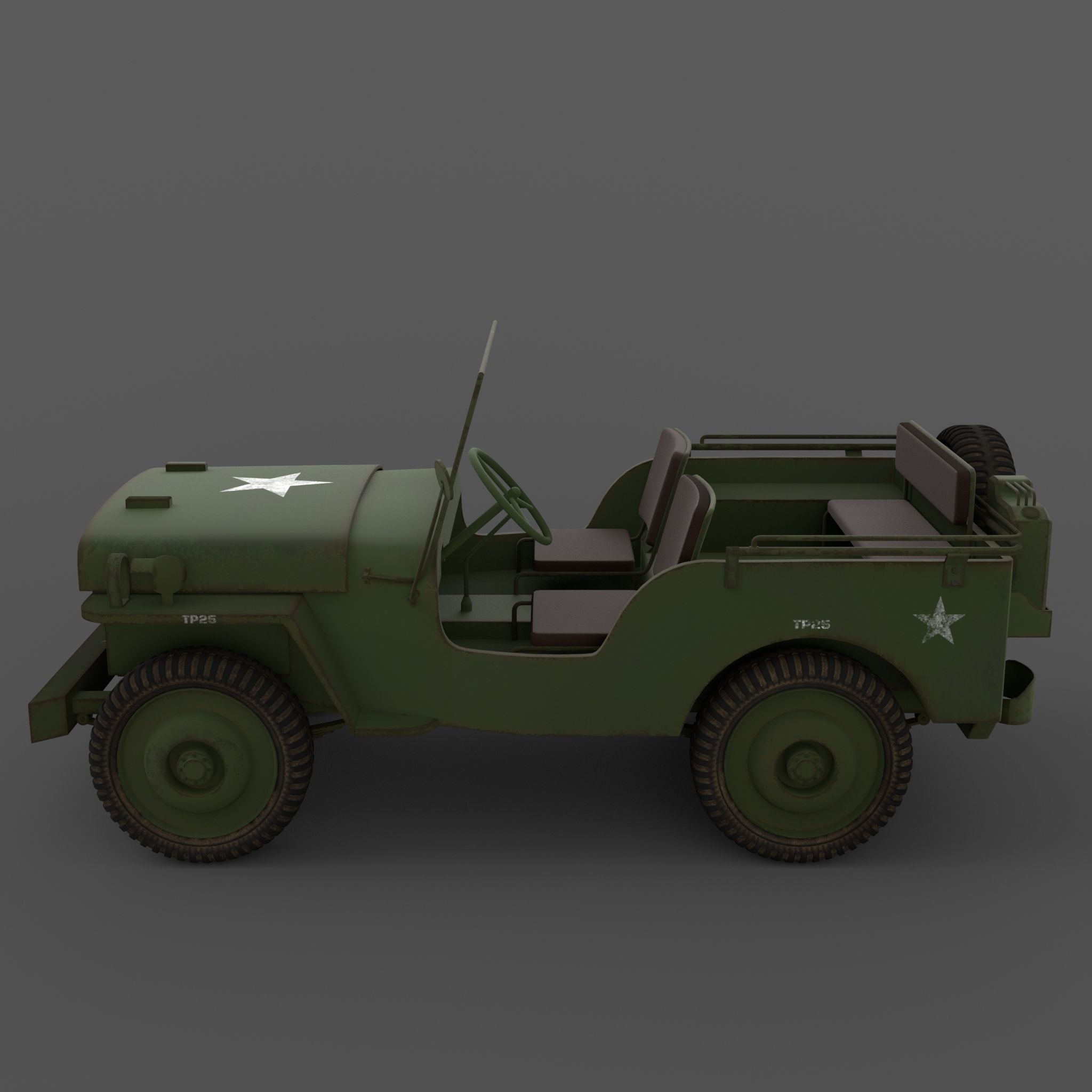 Willys Jeep 3D model | CGTrader