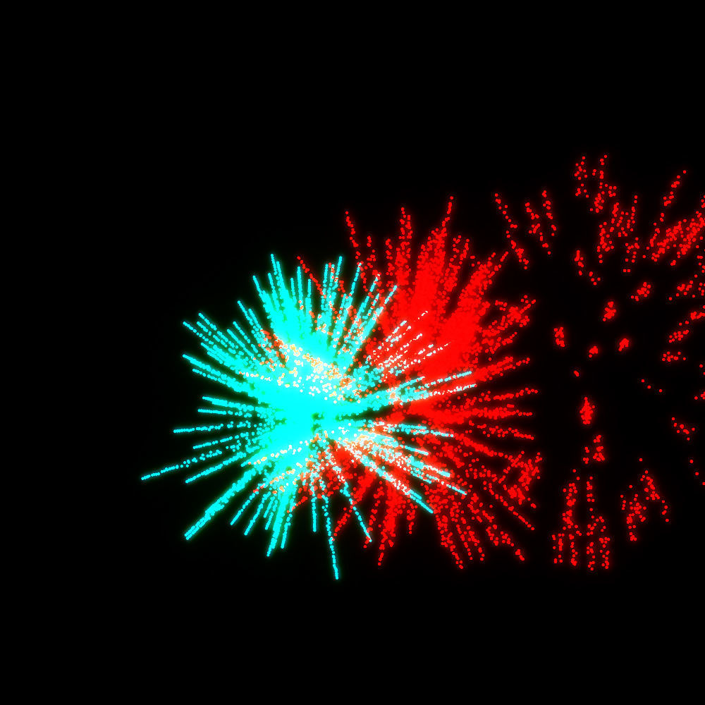 3D fireworks animation from the standard 3d max particle system 3D ...