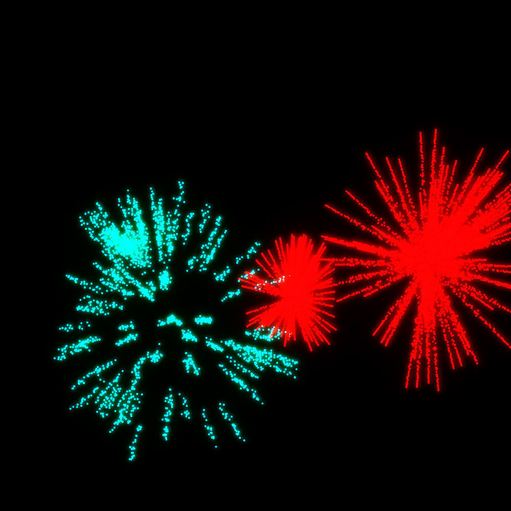 3D fireworks animation from the standard 3d max particle system 3D ...