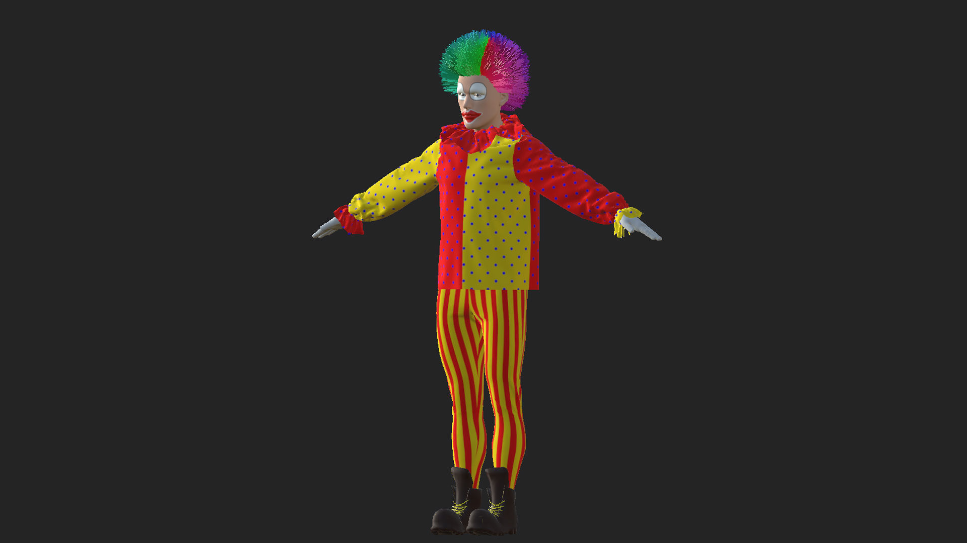 3D model Clown Jester VR / AR / low-poly | CGTrader