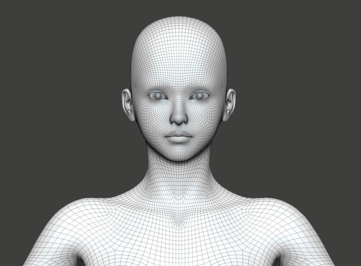 3D model Female 02 Base Mesh VR / AR / low-poly | CGTrader