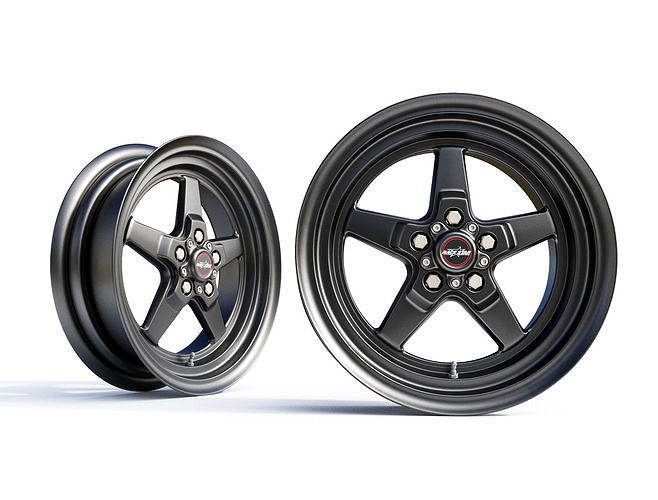 Race Star Wheels Drag Star 3D model | CGTrader