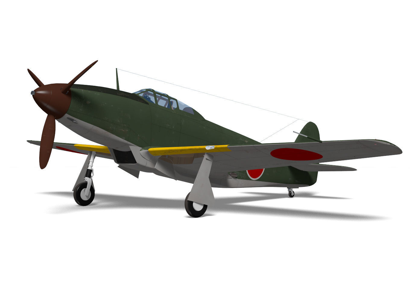 Kawasaki Ki88 3D model | CGTrader