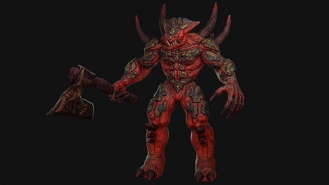 3D model Fantasy archdemon character VR / AR / low-poly | CGTrader