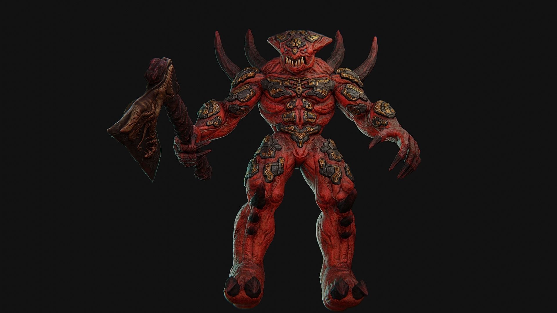 3D model Fantasy archdemon character VR / AR / low-poly | CGTrader