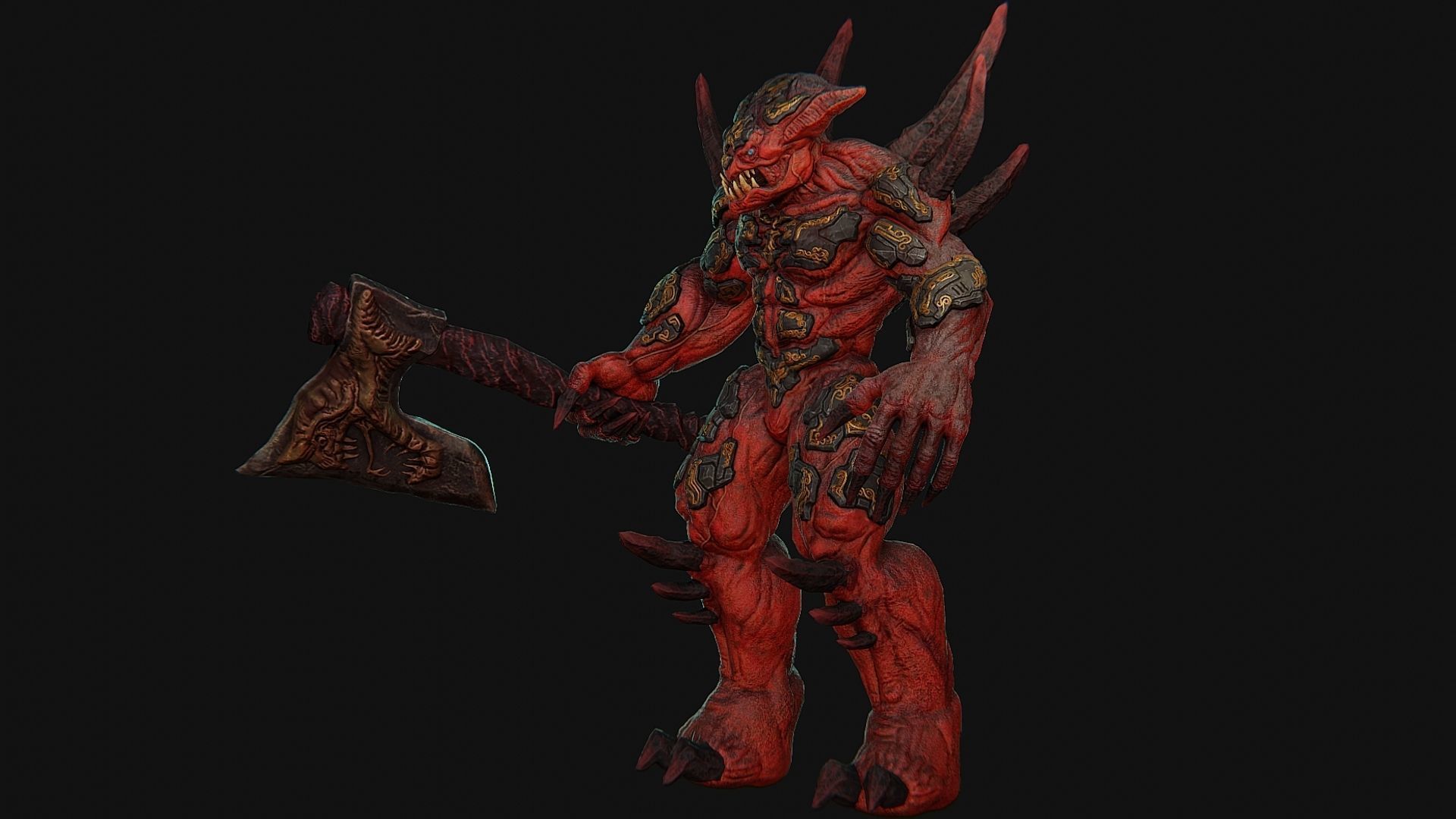 3D model Fantasy archdemon character VR / AR / low-poly | CGTrader