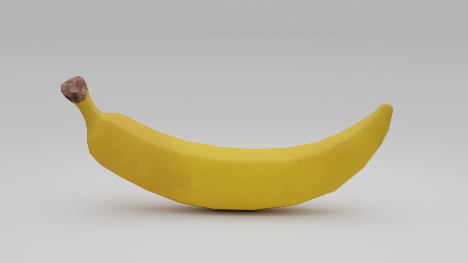 Very LowPoly 3D model Banana Free free VR / AR / low-poly 3D model ...