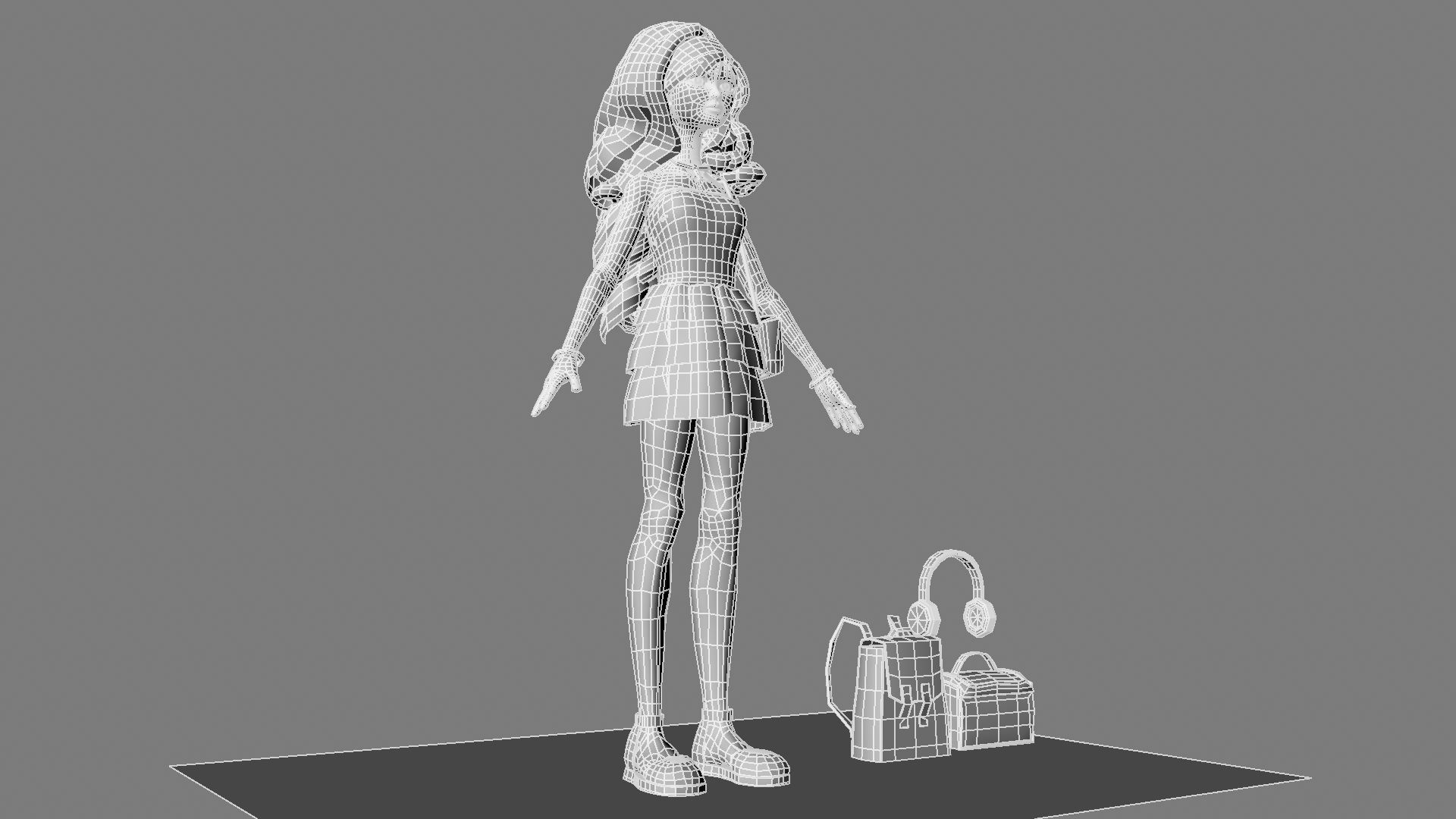 Barbie bag and box 3D model | CGTrader