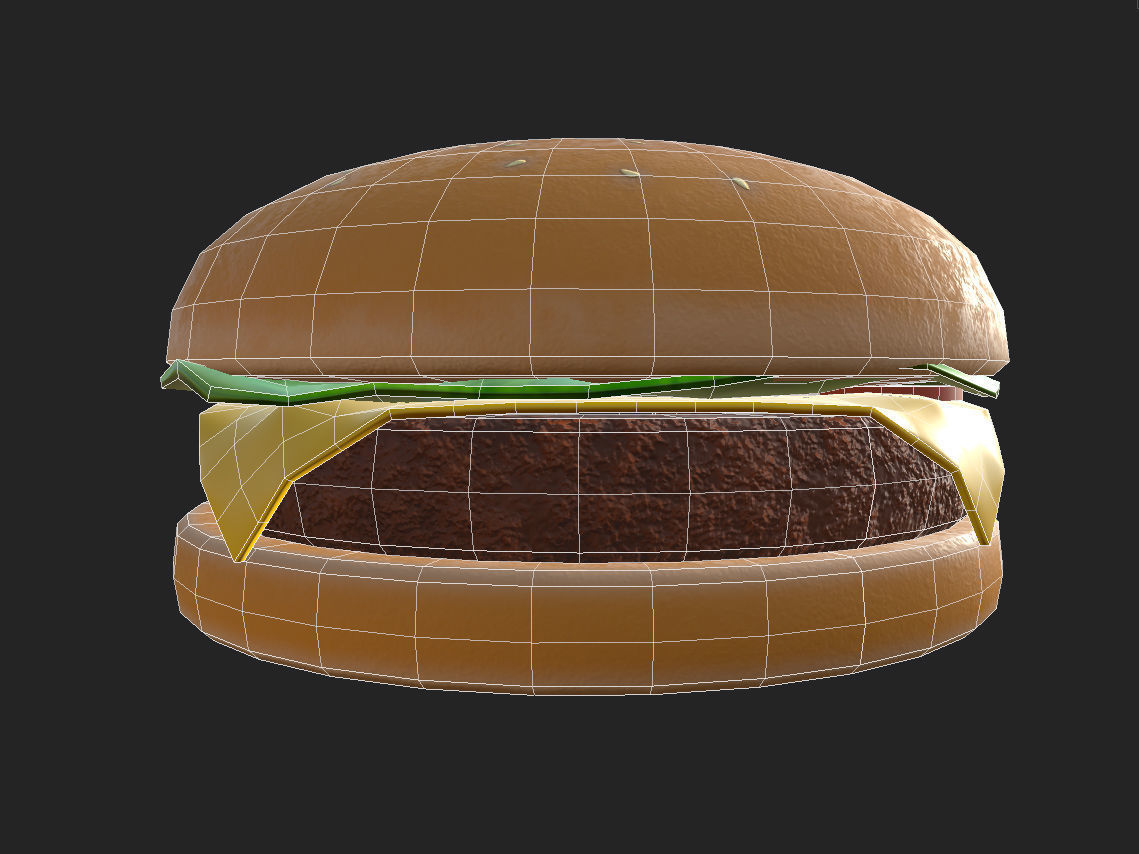 3D model Hamburger building shop VR / AR / low-poly | CGTrader