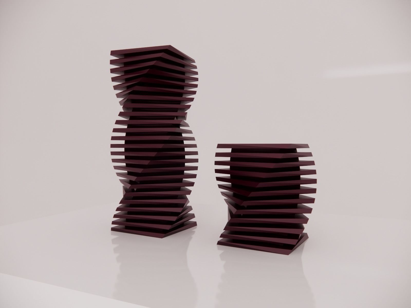 Parametric abstract vases free 3D model 3D printable | CGTrader