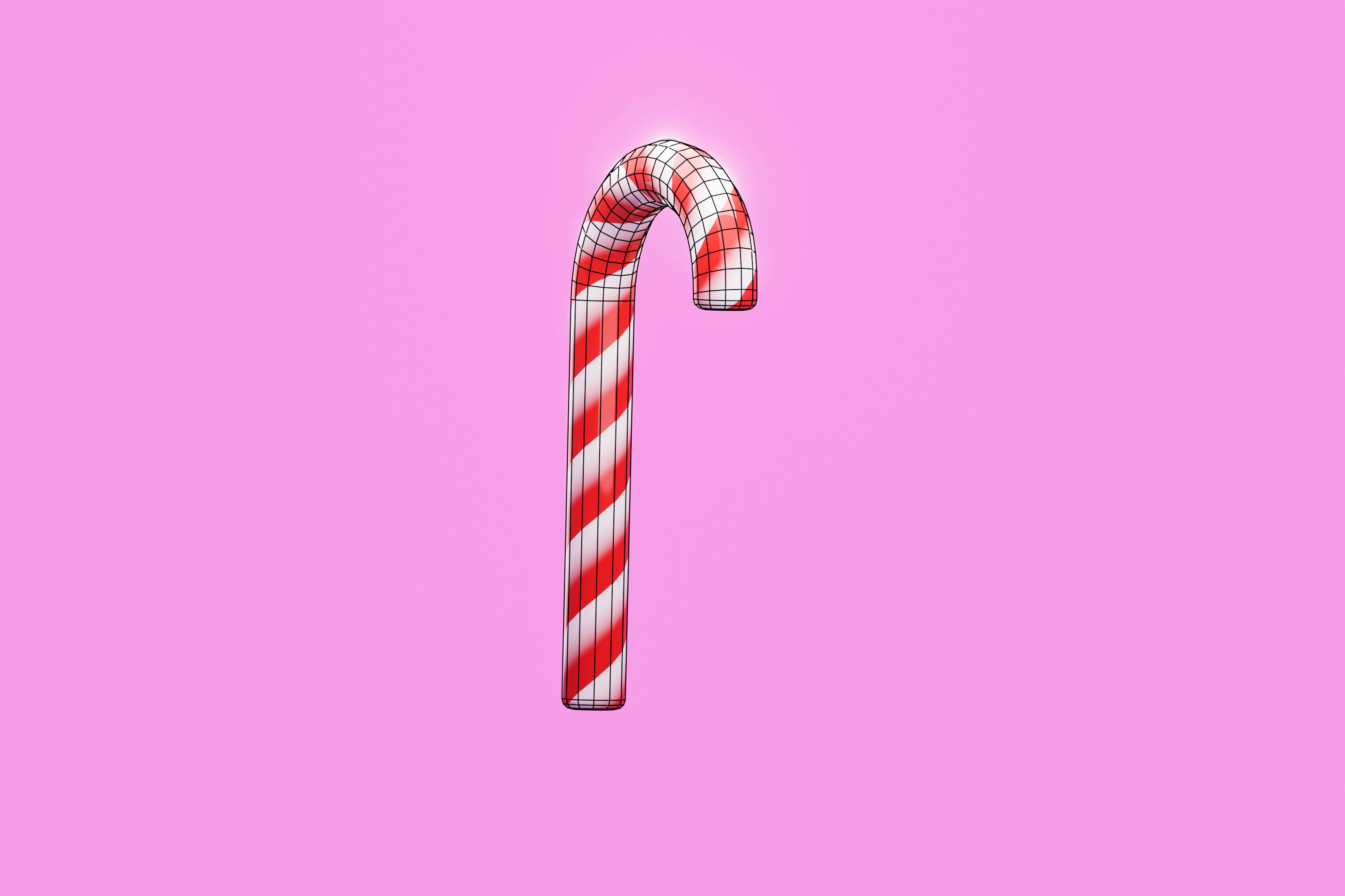 3D model Candy cane Christmas sweet VR / AR / low-poly | CGTrader