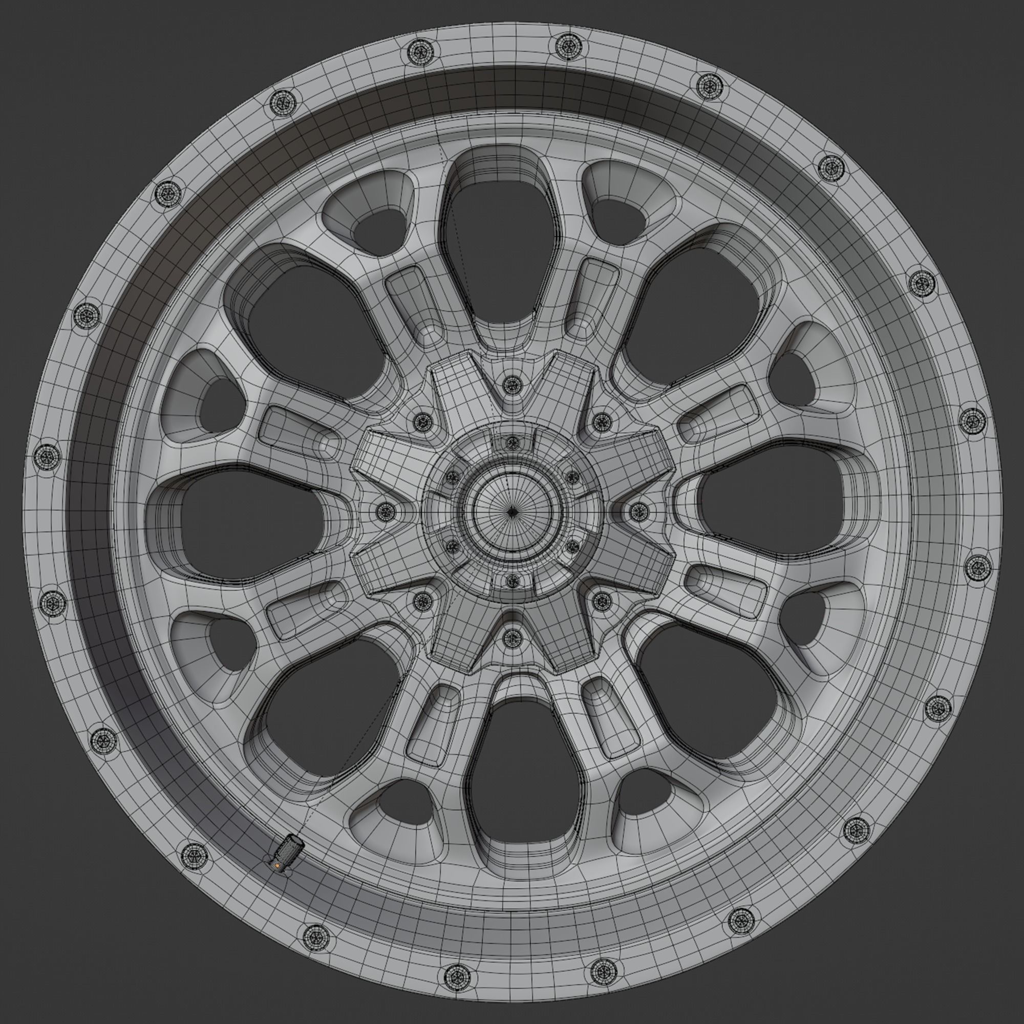 Grid Crush D561 Yokohama Neova 3D model | CGTrader