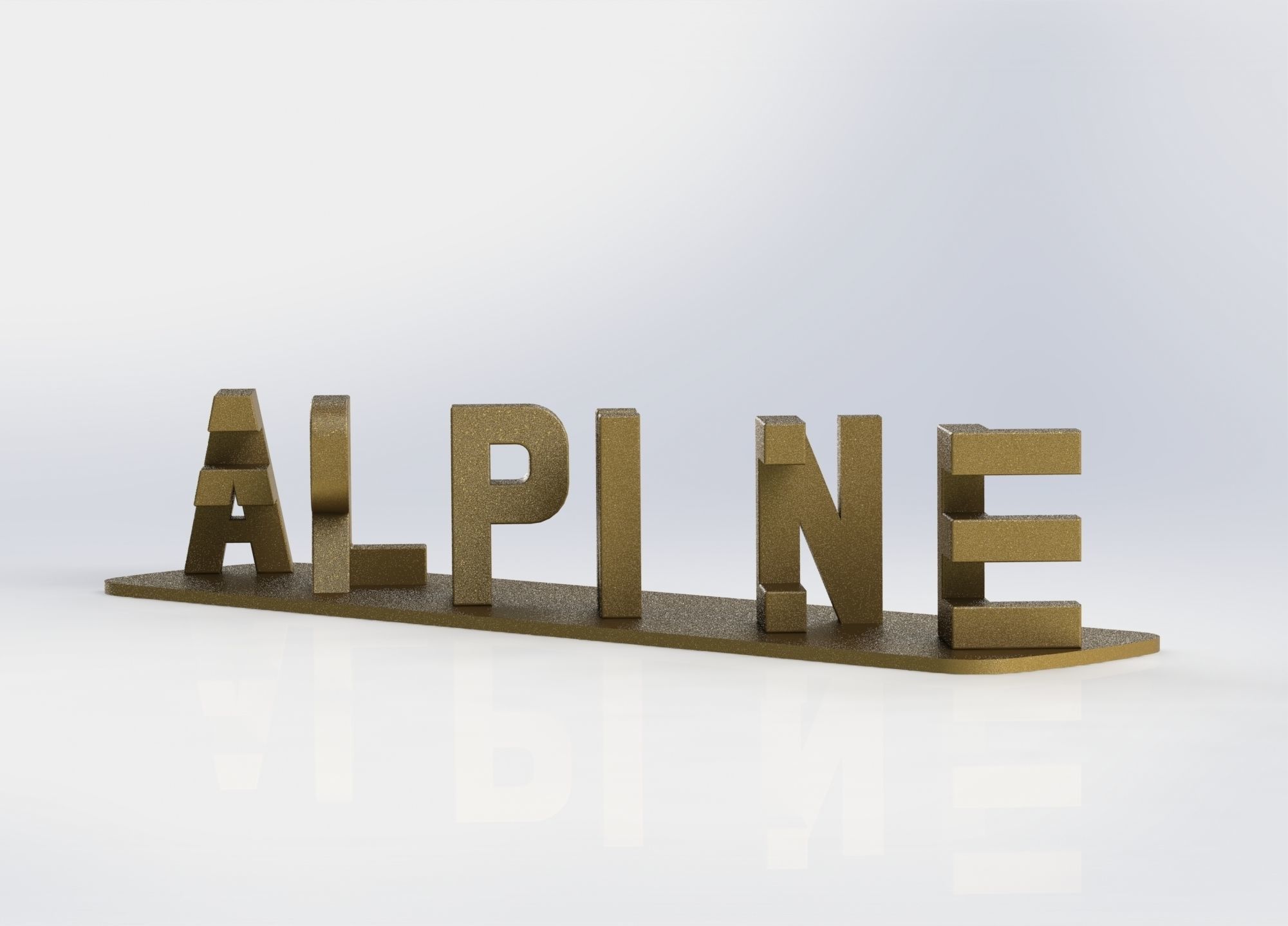 French car Alpine logo 3D model | CGTrader