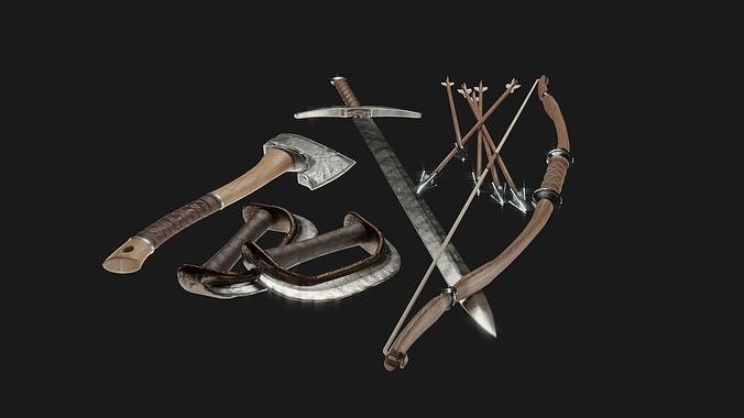 3D model Weapon Pack VR / AR / low-poly | CGTrader