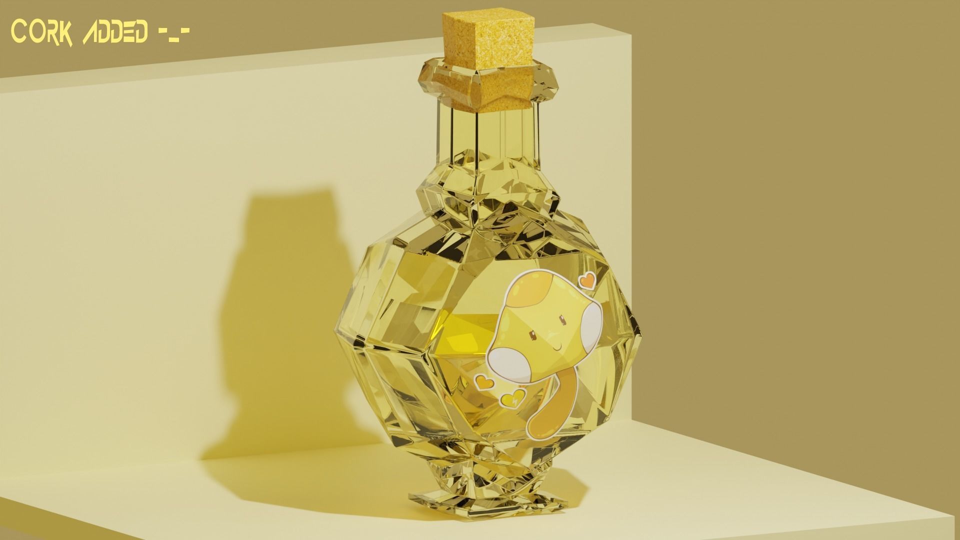 Electric Mushi Potion 3D model | CGTrader