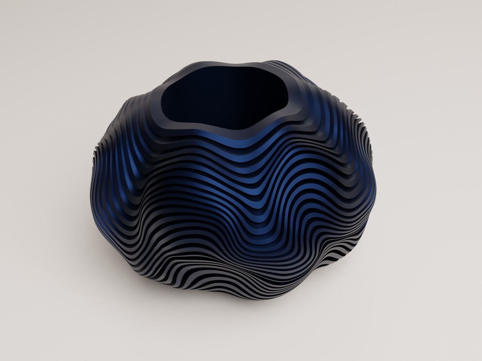 Abstract parametric vase free 3D model 3D printable | CGTrader