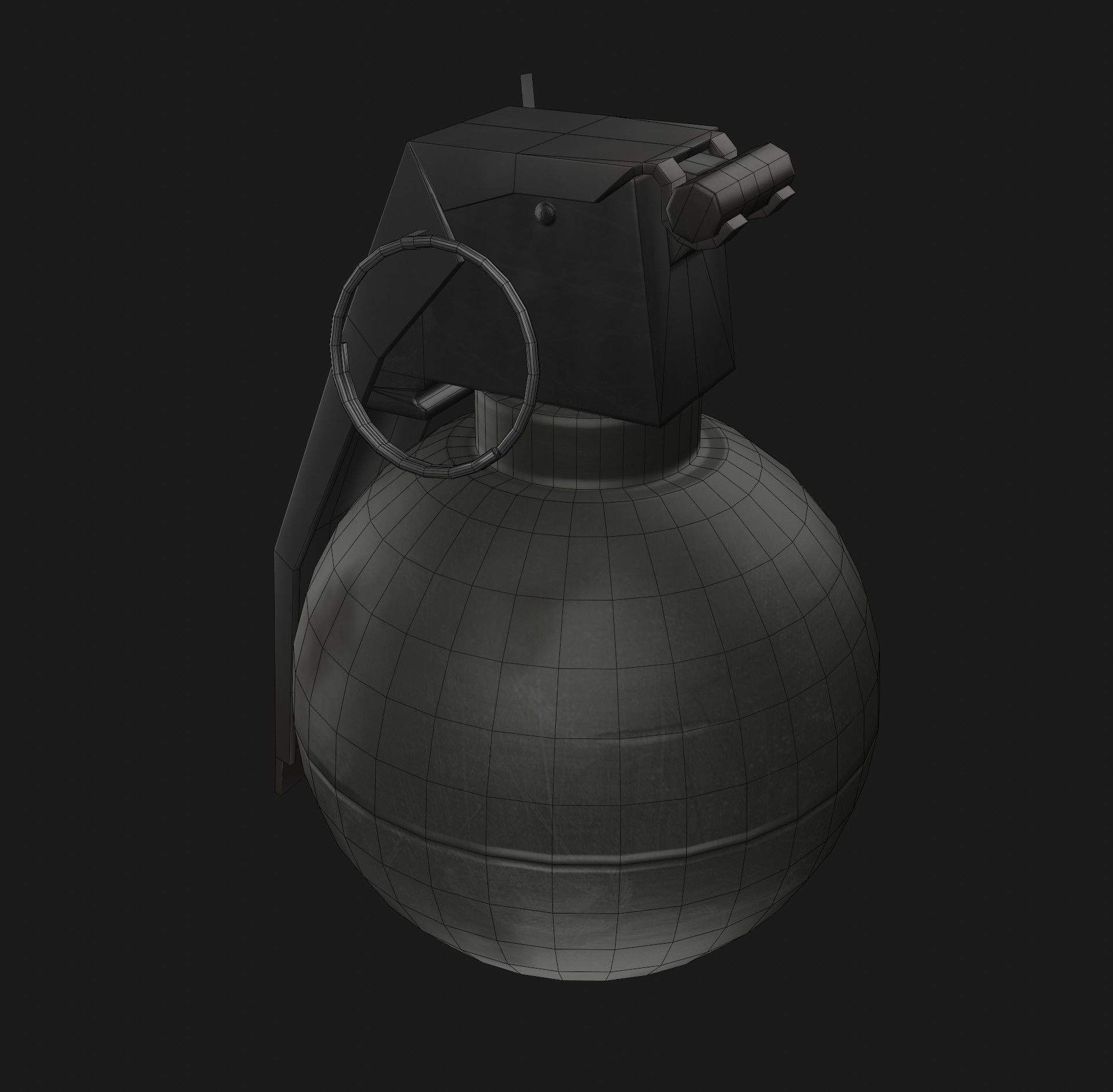 3D model military grenade M67 G4 VR / AR / low-poly | CGTrader