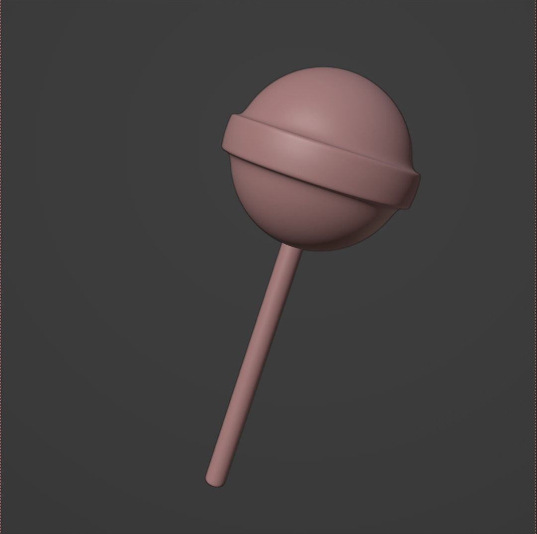 Lollipop on stick 3D model | CGTrader