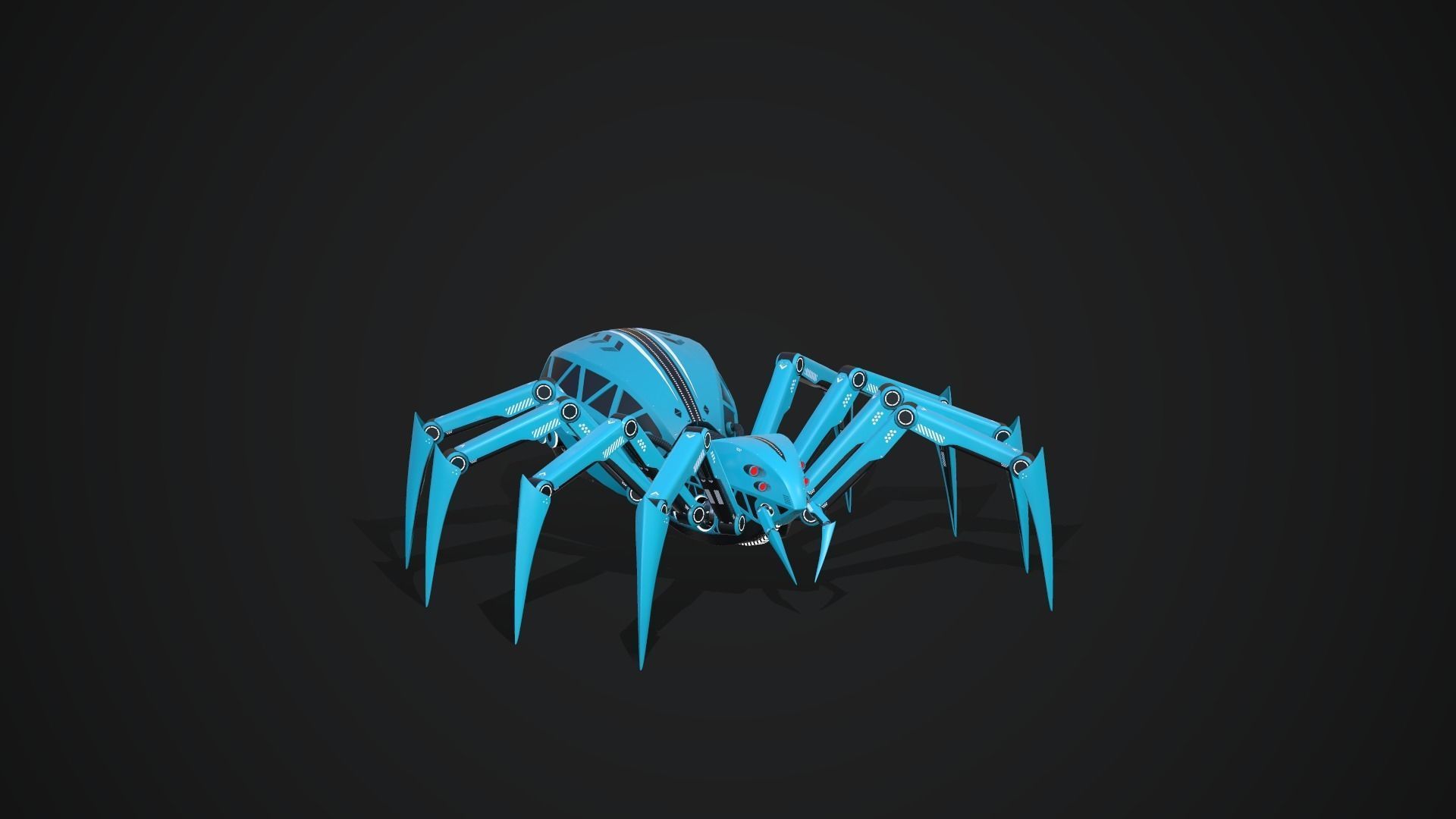 3D model Spider Robot VR / AR / low-poly rigged animated | CGTrader